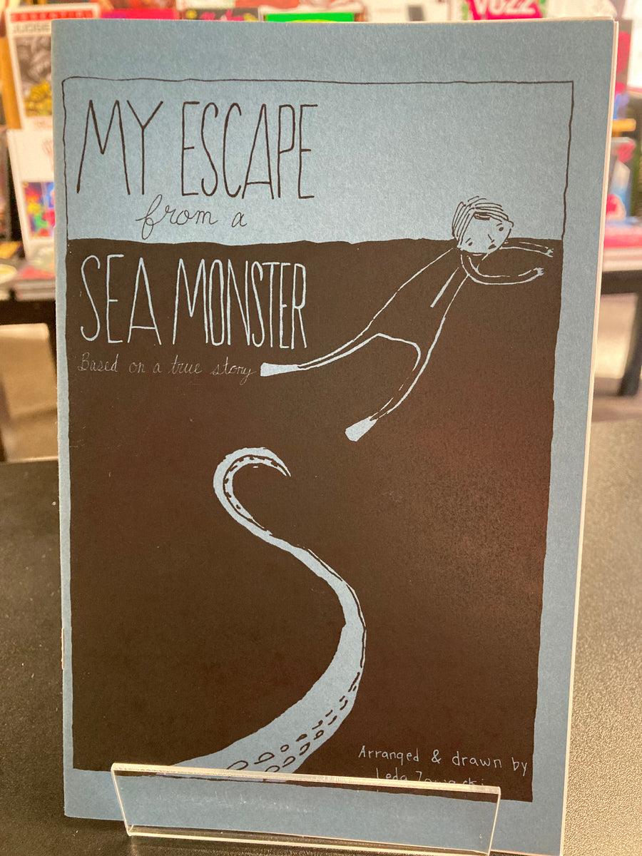 Leda Zawacki - My Escape from a Sea Monster - Mini-comic – Howling Pages